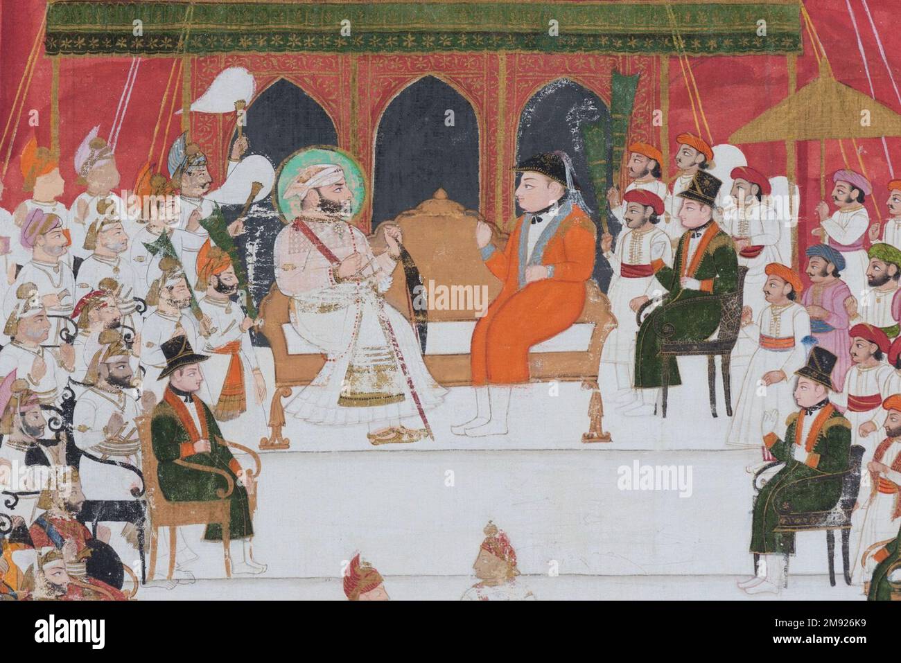Maharana Jawan Singh of Mewar Receiving the Governor General of India ...