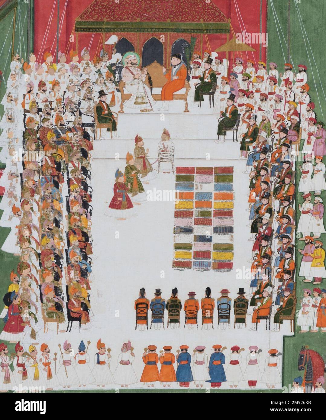 Maharana Jawan Singh of Mewar Receiving the Governor General of India ...