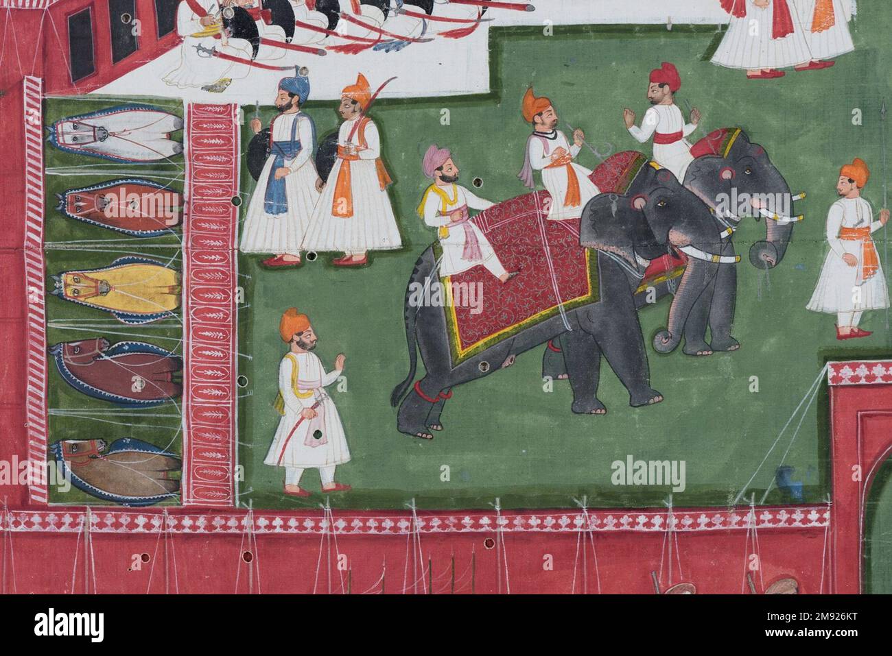 Maharana Jawan Singh of Mewar Receiving the Governor General of India ...