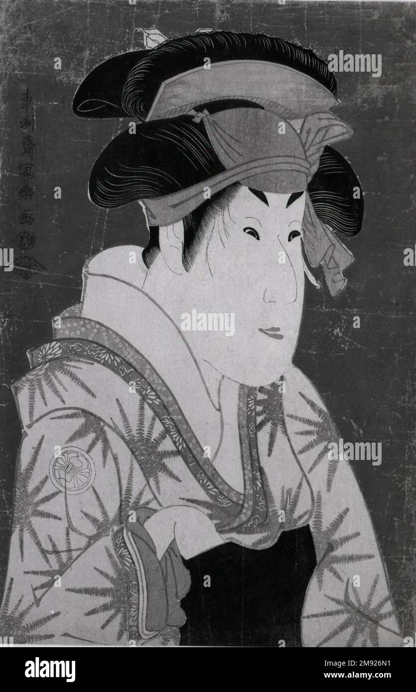 Segawa Kikunojo III as Oshizu, Wife of Tanabe Bunzo Toshusai Sharaku ...