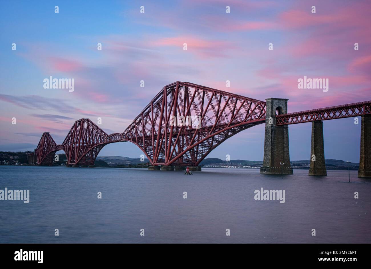 Forth Railbridge at Sunset Stock Photo - Alamy