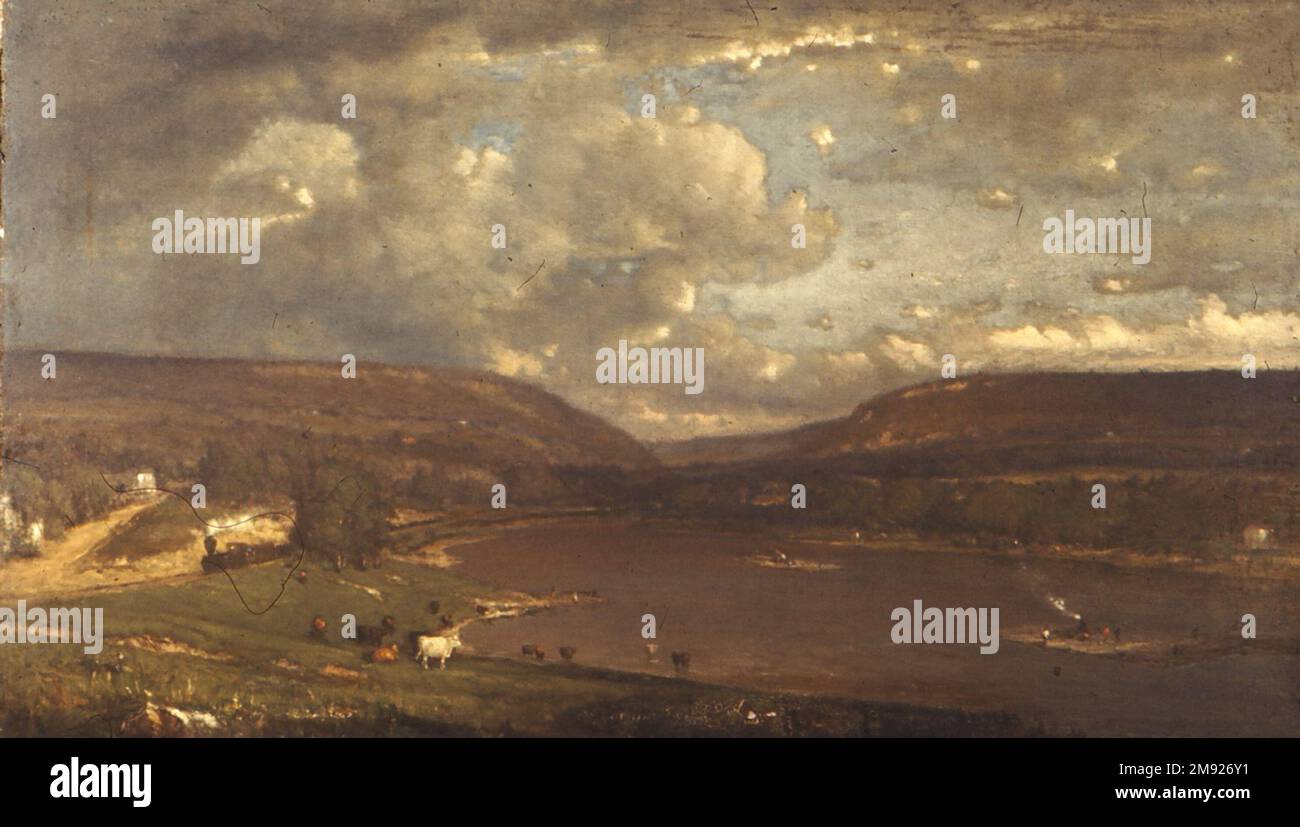 On the Delaware River George Inness (American, 1825-1894). On the ...