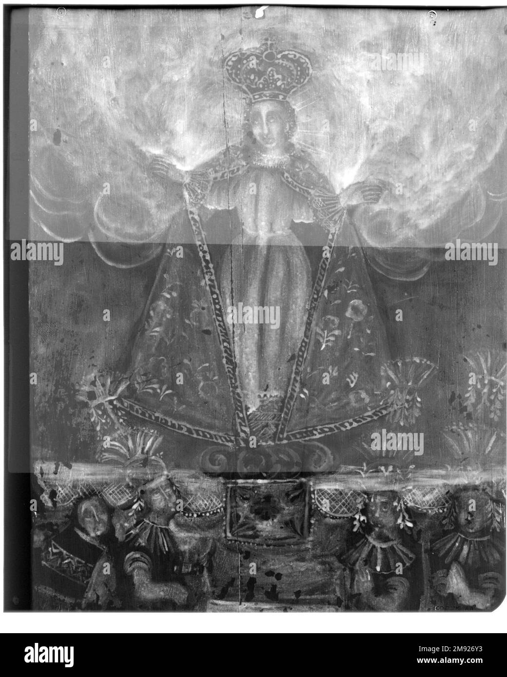 The Virgin Mary with Indigenous (Aymara) Donors Unknown. The Virgin ...