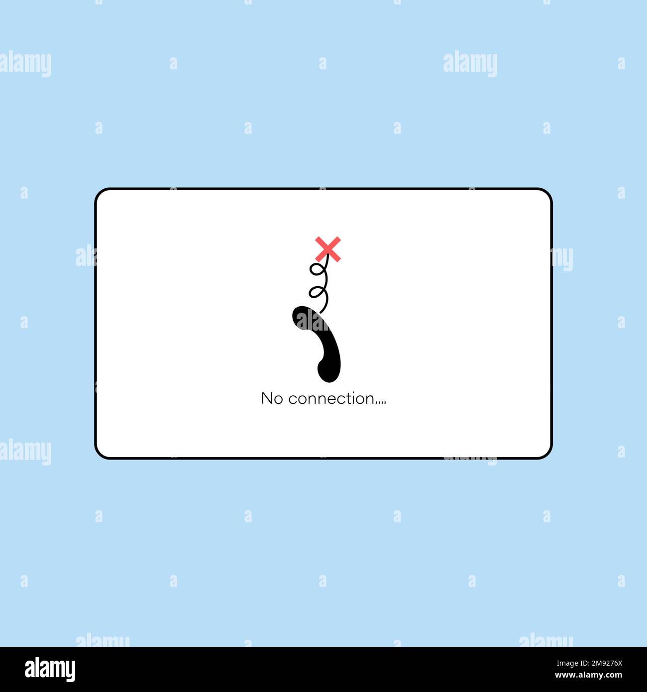 No signal or lost connection. Video call program window Stock Vector Image & Art - Alamy