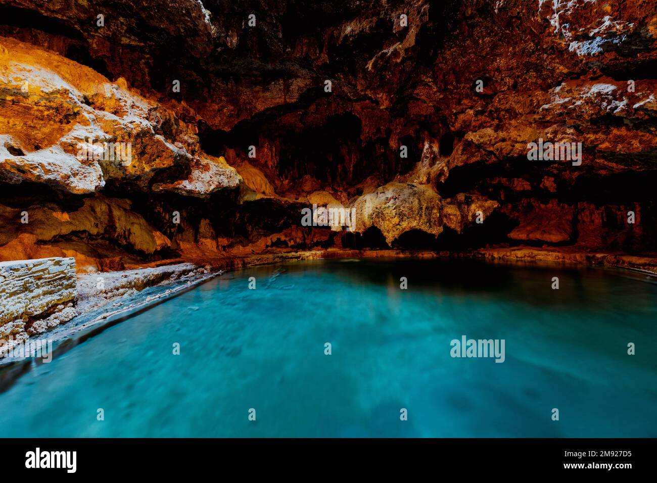 A beautiful view of the Cave and Basin National Historic Site in Canada ...