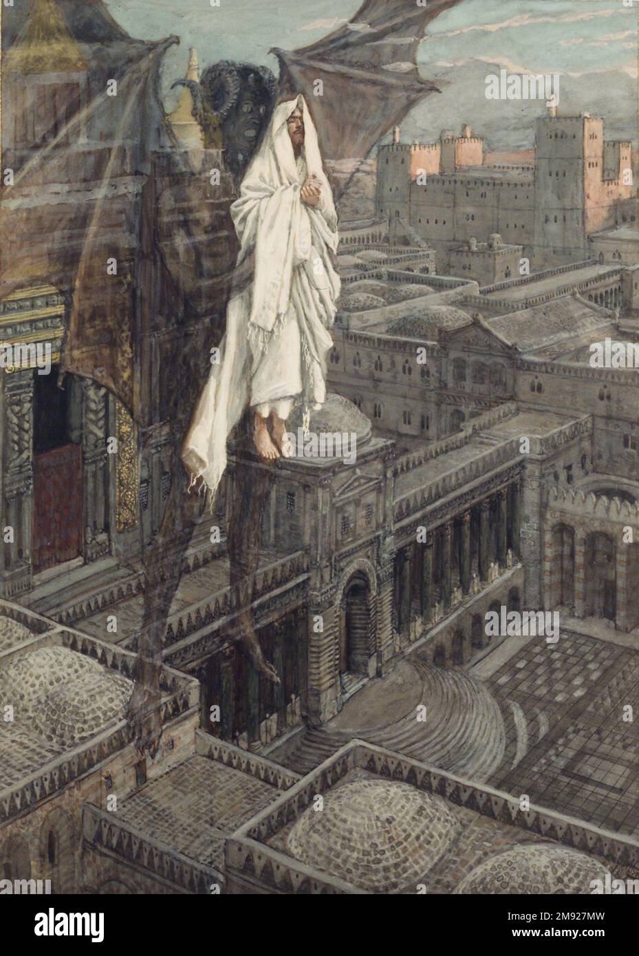 Jesus porte sur le pinacle du temple hi-res stock photography and ...