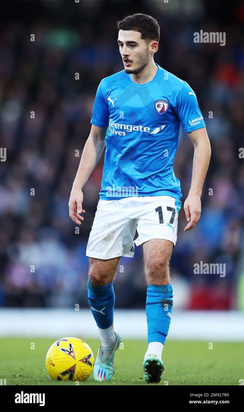 Chesterfield's Armando Dobra during the Emirates FA Cup third round ...
