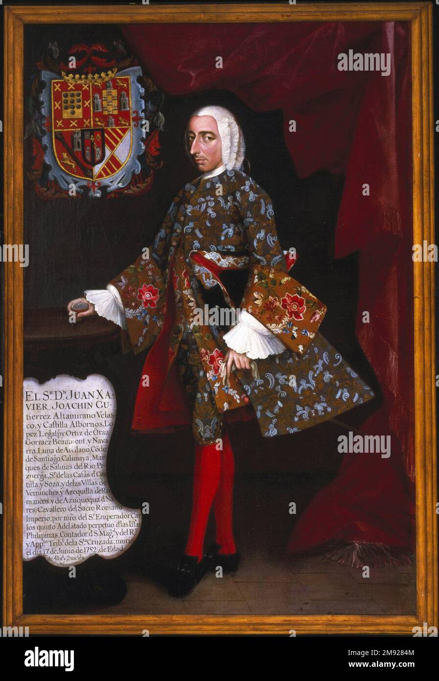 Don Juan Xavier Joachín Gutiérrez Altamirano Velasco, Count of Santiago ...