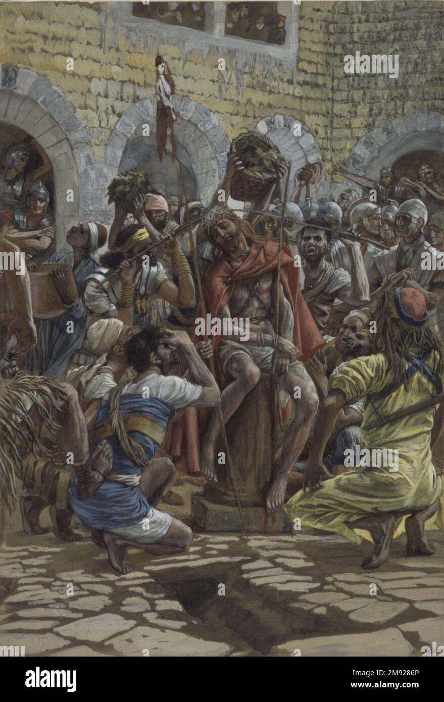 The Crowning of Thorns (Le couronnement d'épines) James Tissot (French ...