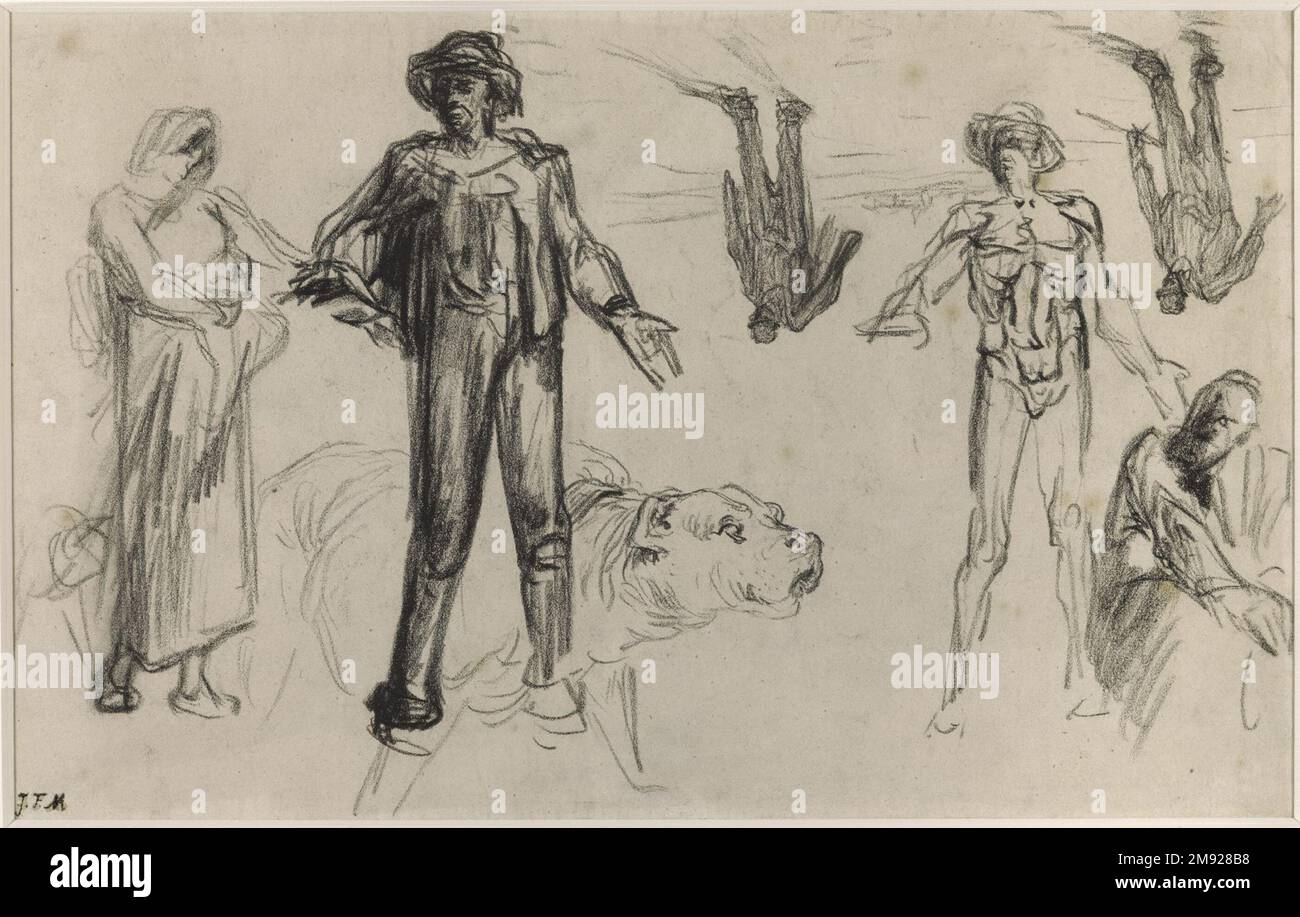 Studies for Harvesters Resting Jean-François Millet (French, 1814-1875 ...