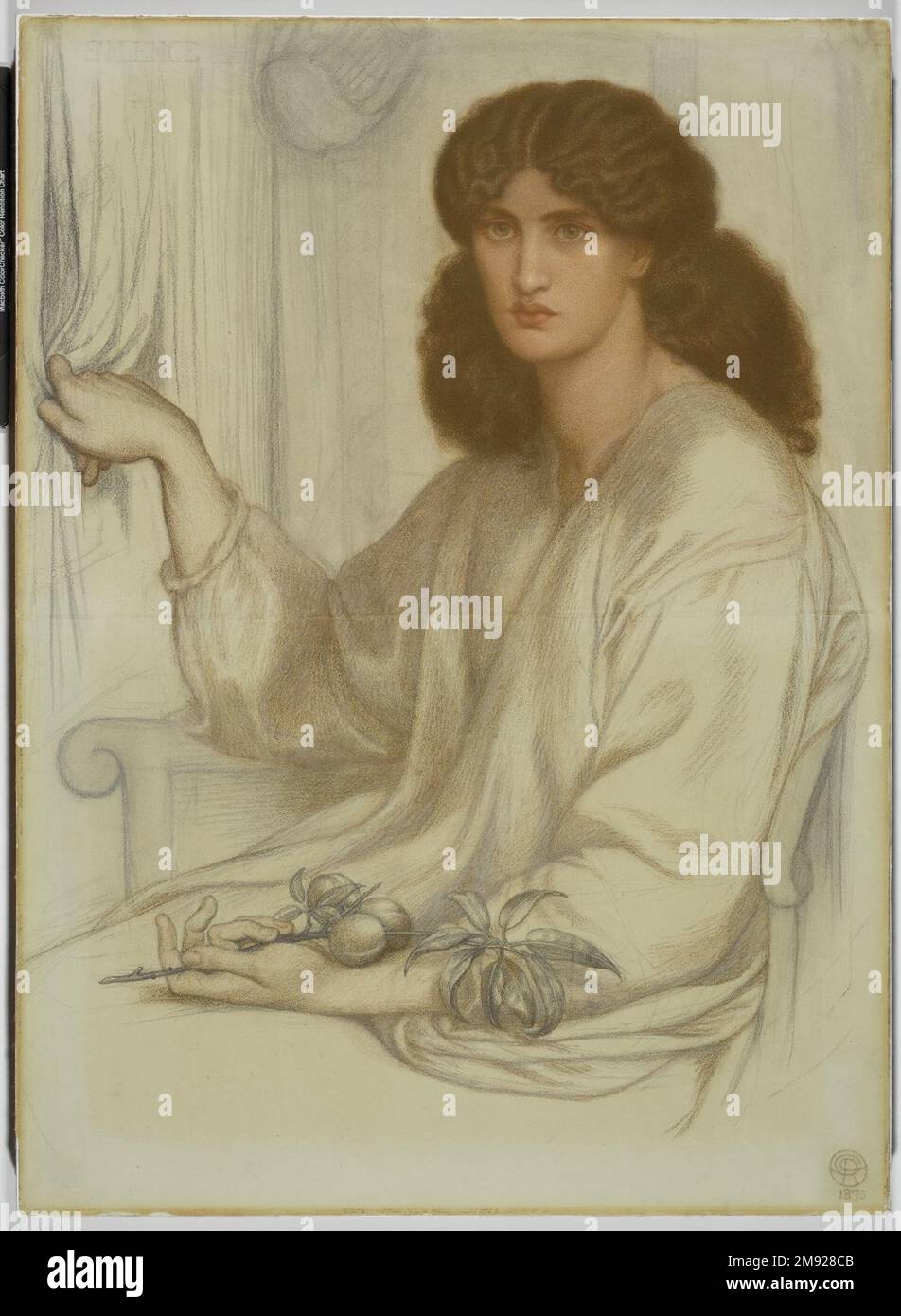 Silence Dante Gabriel Rossetti (British, 1828-1882). Silence, 1870. Dry ...