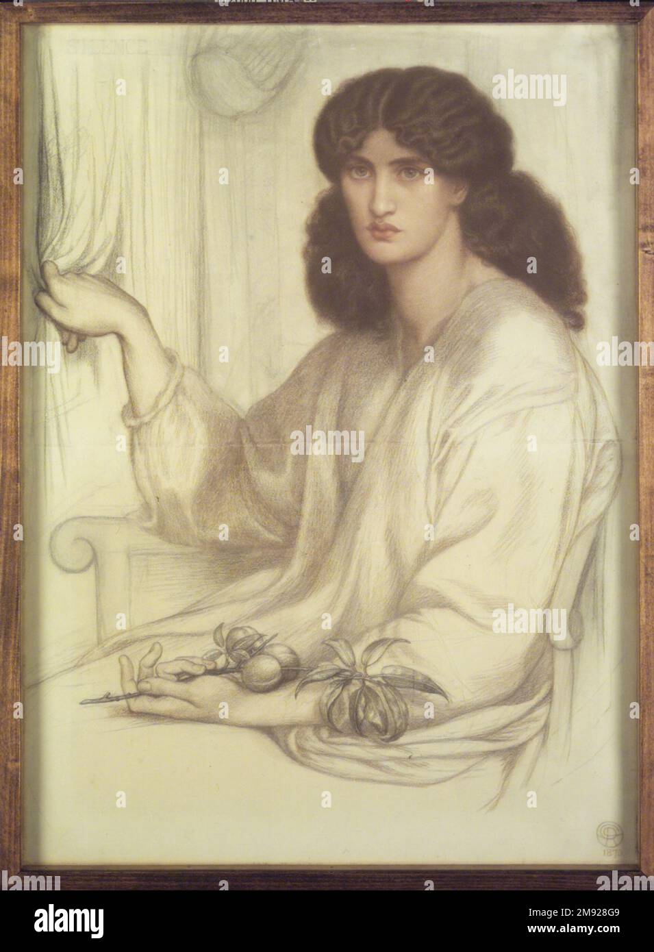 Silence Dante Gabriel Rossetti (British, 1828-1882). Silence, 1870. Dry ...