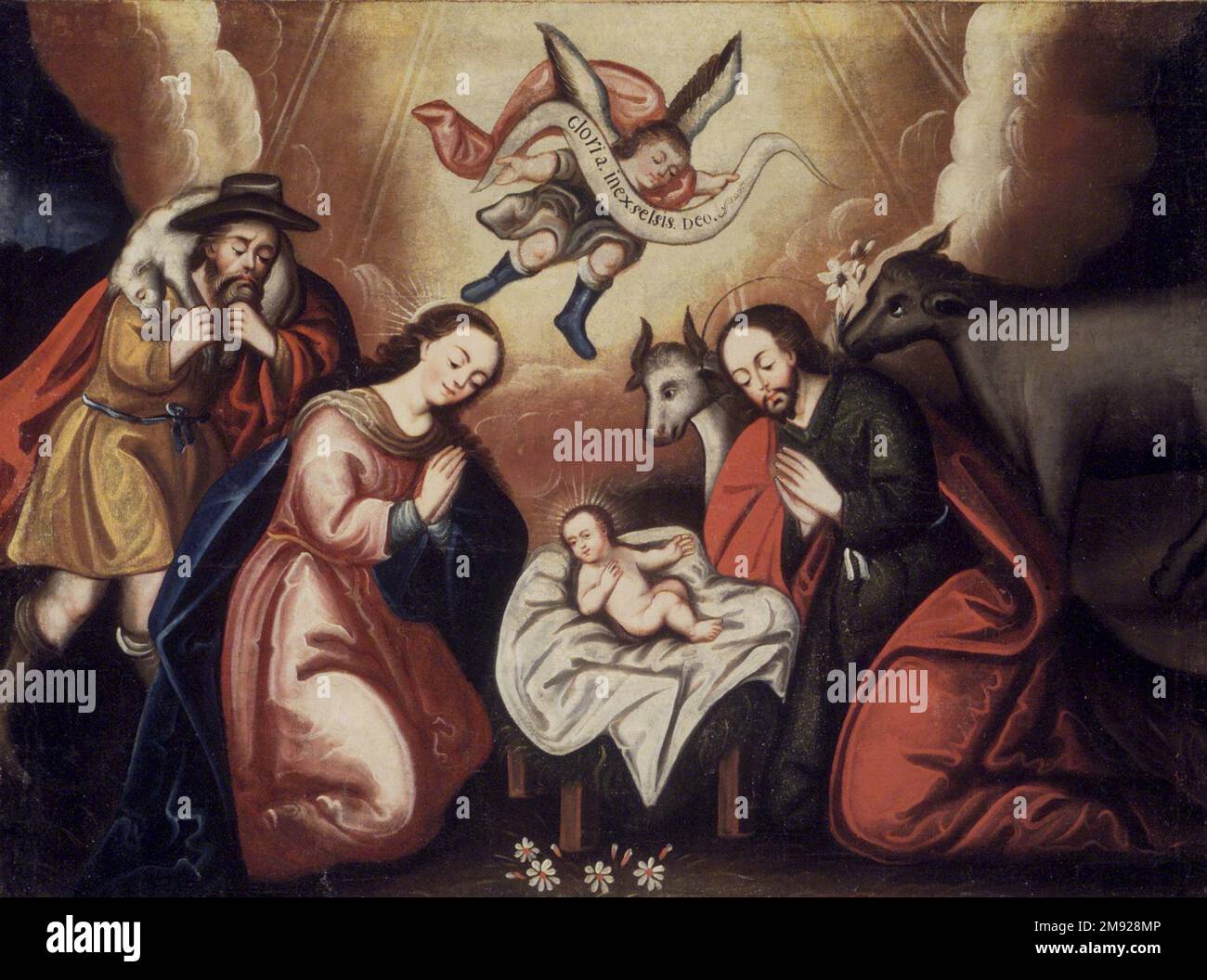 The Nativity Cuzco School. The Nativity, mid-18th century. Oil on ...