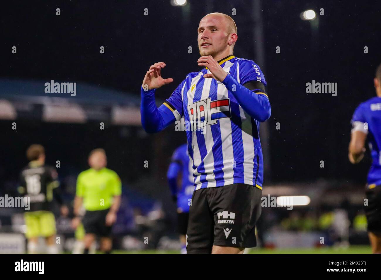 EINDHOVEN, NETHERLANDS - JANUARY 16: Evan Rottier of FC Eindhoven is ...
