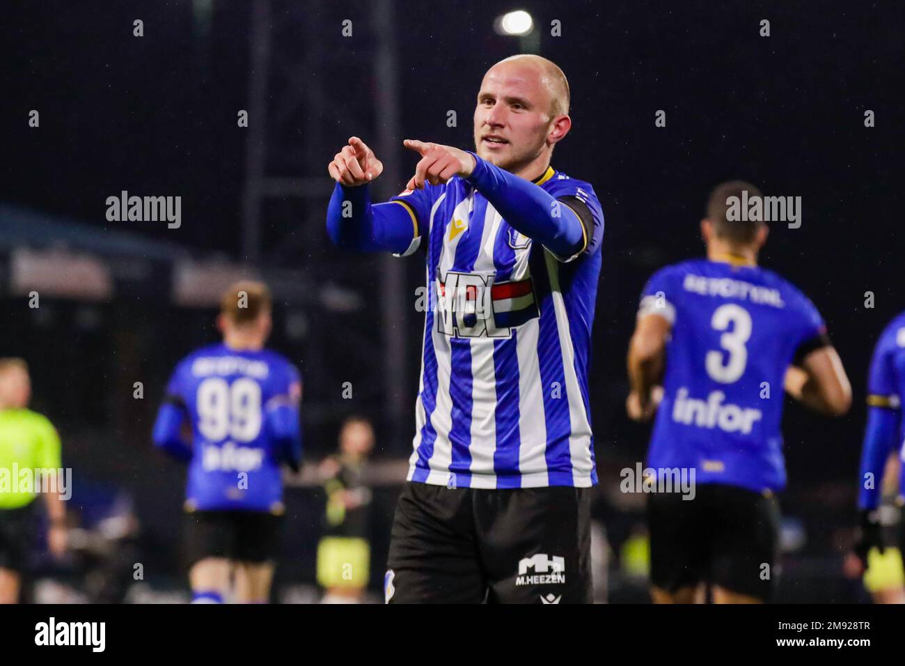 EINDHOVEN, NETHERLANDS - JANUARY 16: Evan Rottier of FC Eindhoven is ...