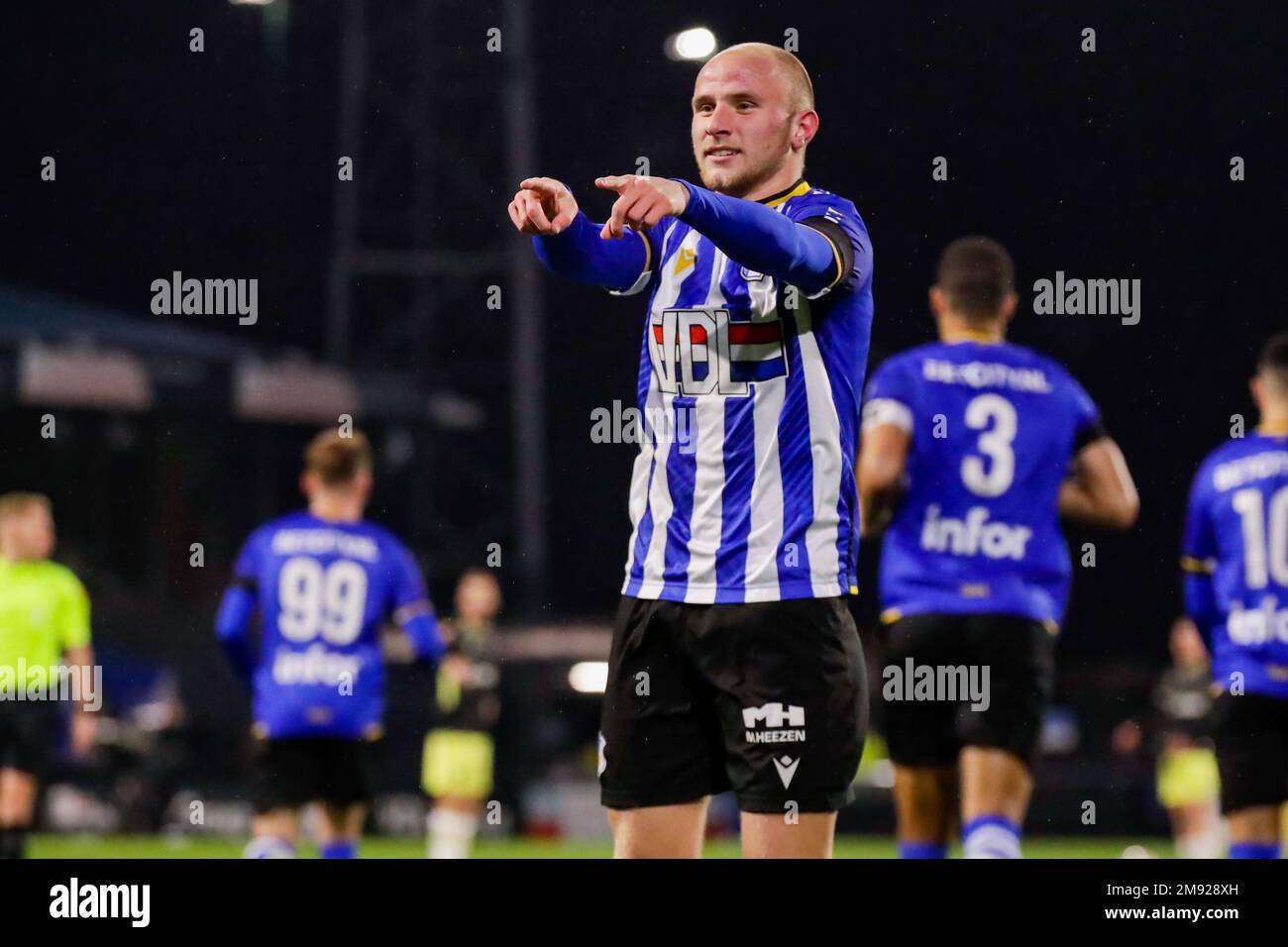 EINDHOVEN, NETHERLANDS - JANUARY 16: Evan Rottier of FC Eindhoven is ...