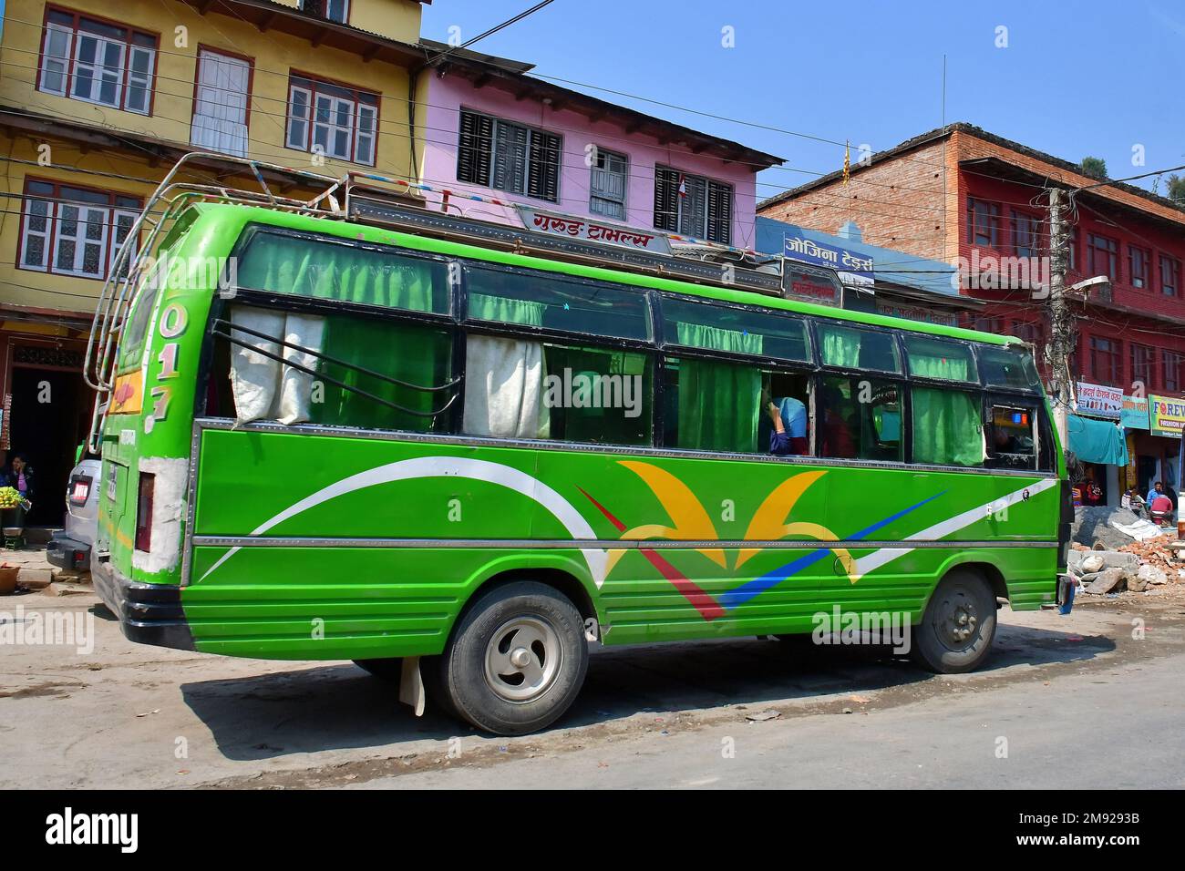 Local bus, Nepal, Asia Stock Photo - Alamy