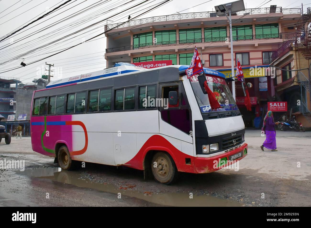 Local bus, Nepal, Asia Stock Photo - Alamy