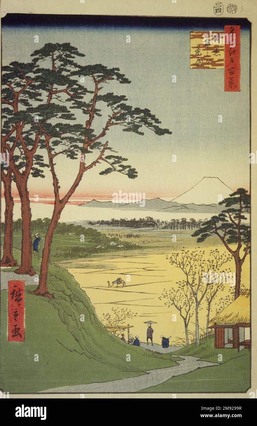 Grandpa's Teahouse, Meguro, No. 84 from One Hundred Famous Views of Edo ...