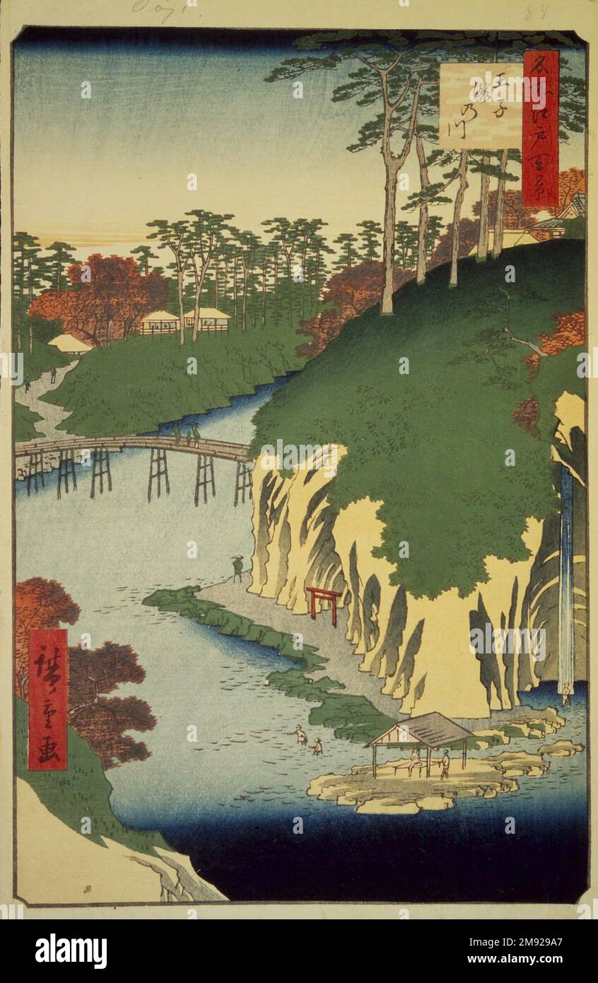 Takinogawa, Oji, No. 88 from One Hundred Famous Views of Edo Utagawa ...