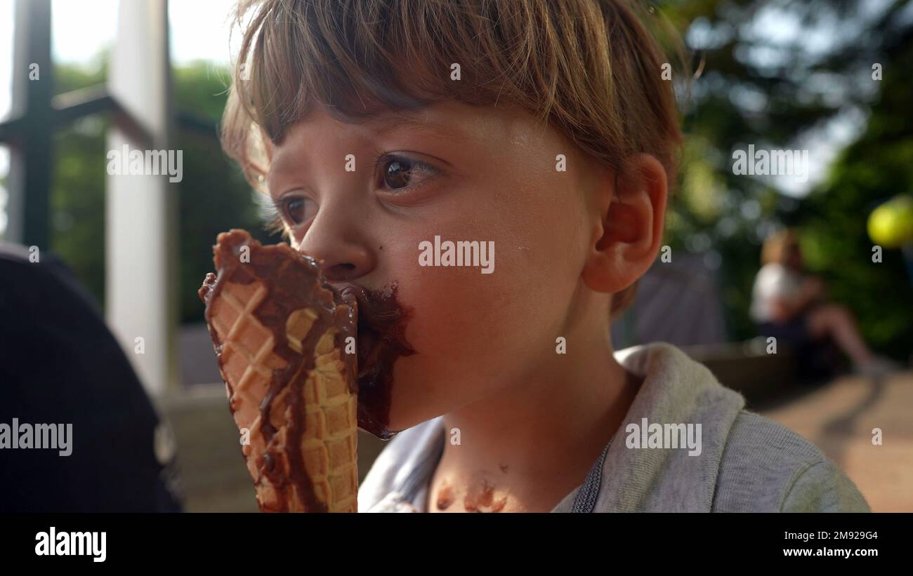 Eating Ice Cream Messy