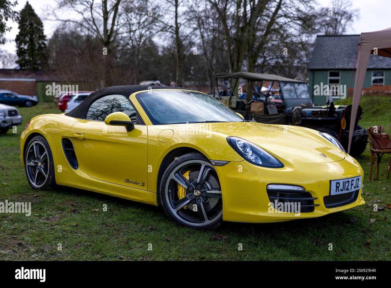 Porsche Boxster ‘RJ12 FJZ’ on display at the January Scramble held at ...