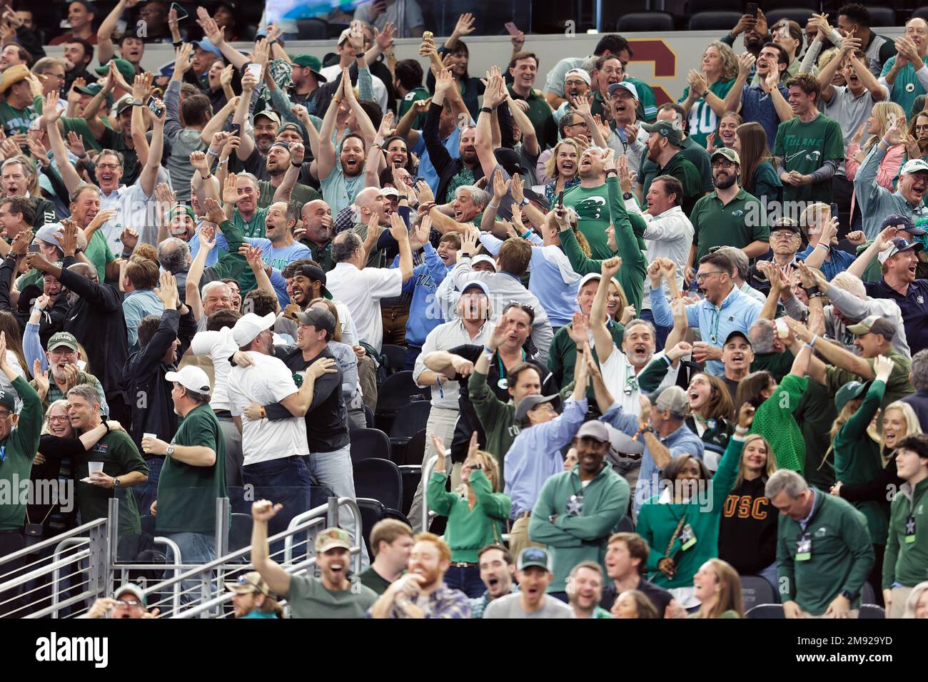 Tulane Green Wave fans go crazy after the safety to bring Tulane within ...
