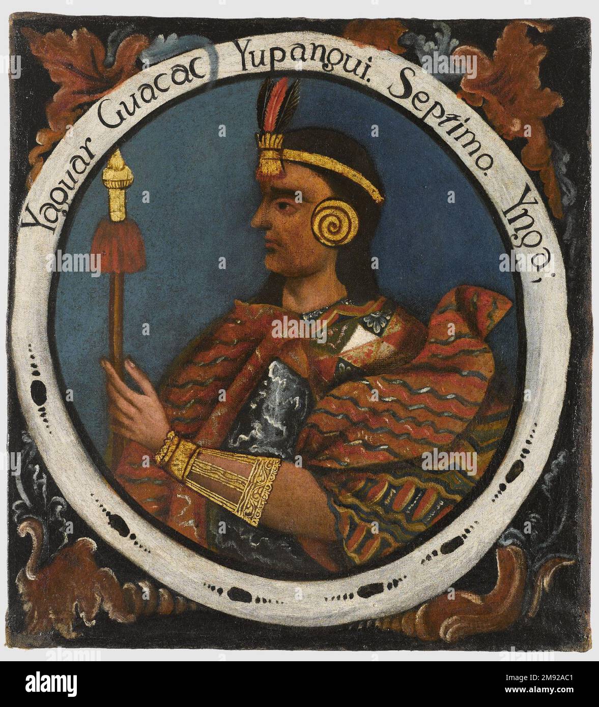 Yahuar Huacac Yupanqui, Seventh Inca, 1 of 14 Portraits of Inca Kings ...