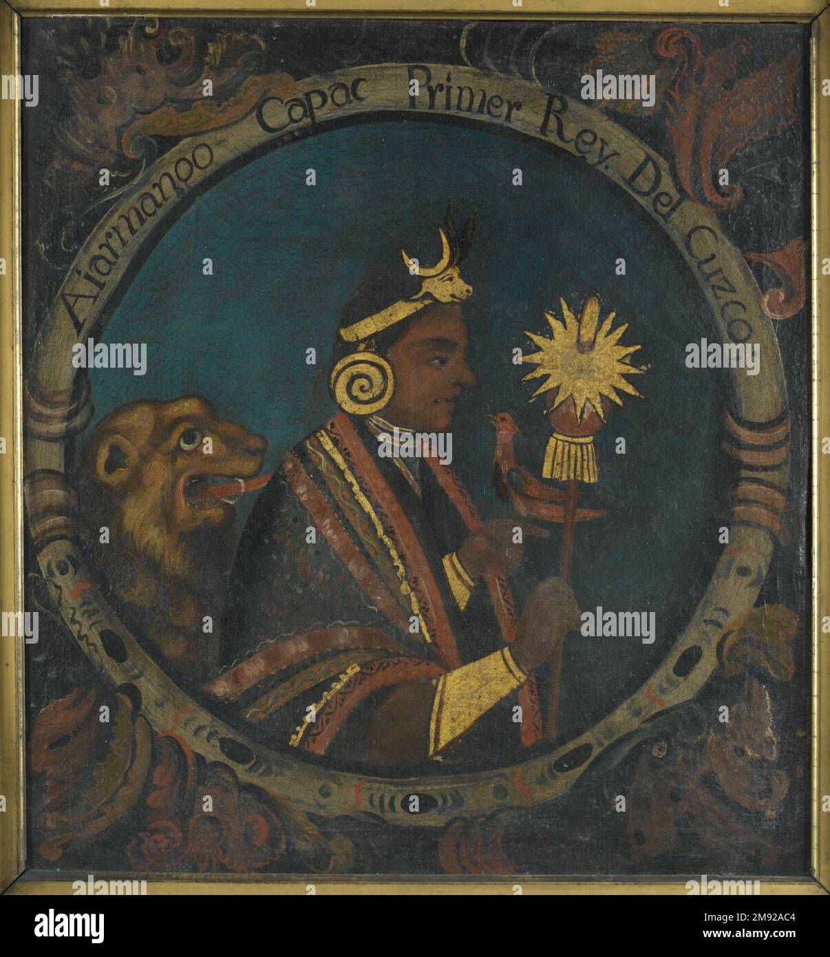 Manco Capac, First Inca, 1 of 14 Portraits of Inca Kings Peruvian ...