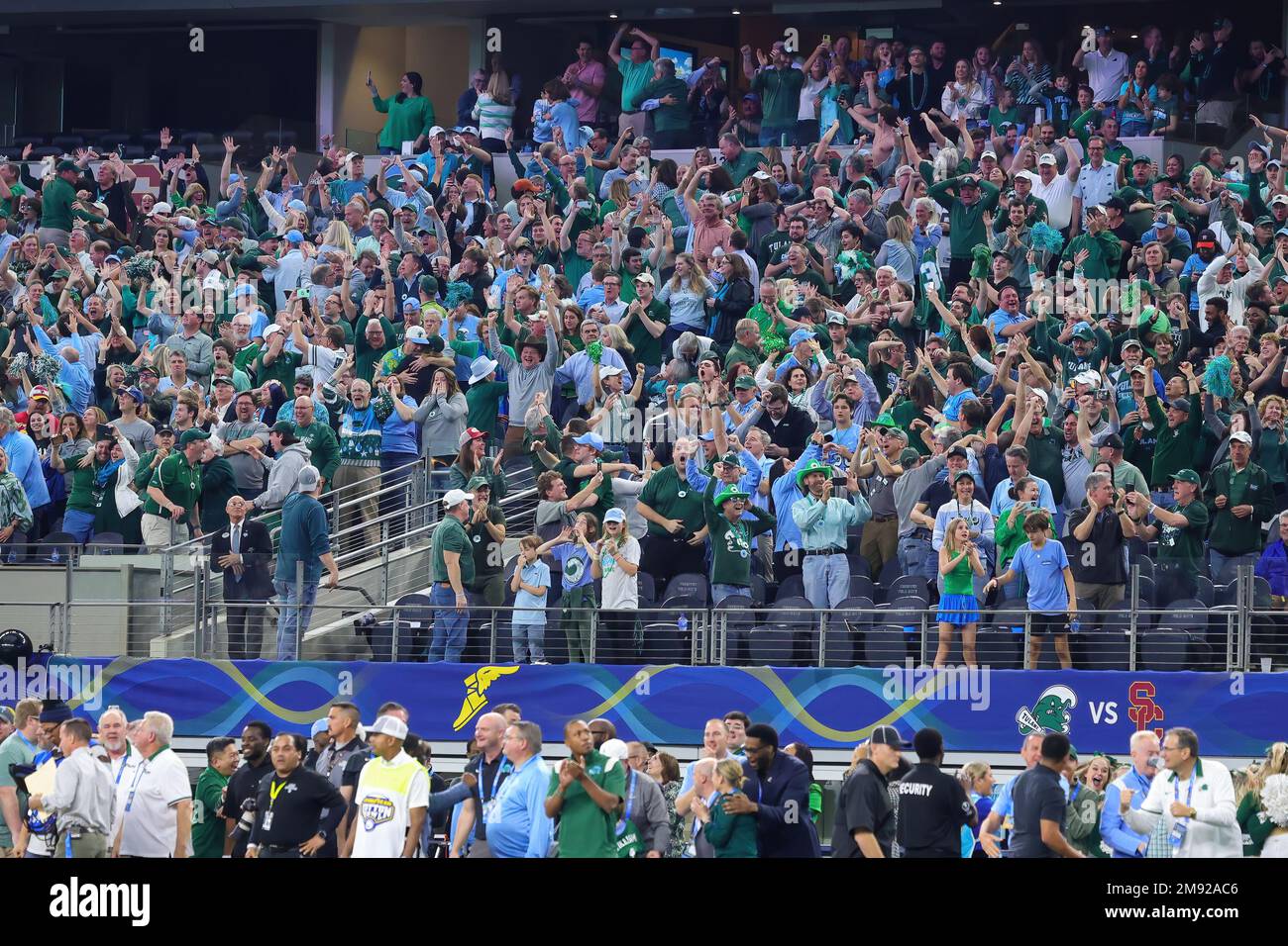 Tulane Green Wave fans go crazy after they take the lead 46-45 over the ...