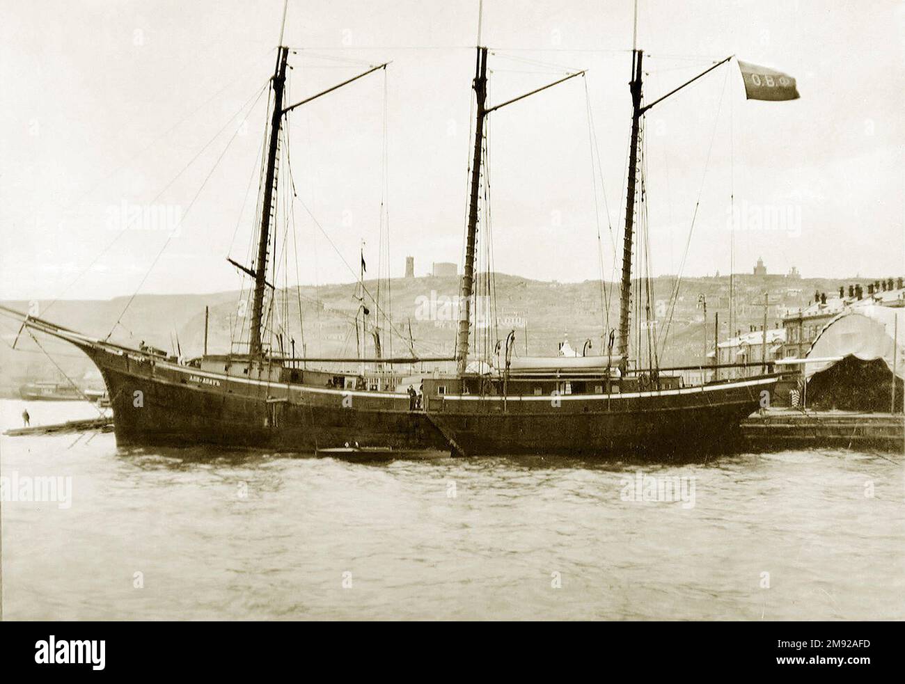 Naval Aviation Officer's School in Baku. The sailing ship Ali-Abat was ...