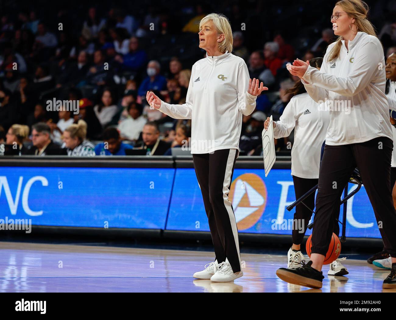 Atlanta, Georgia. 15th Jan, 2023. Georgia Tech head coach, Nell Fortner ...