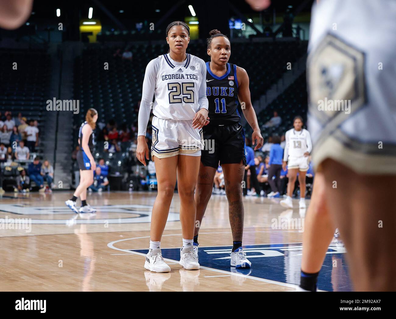 Atlanta, Georgia. 15th Jan, 2023. Georgia Tech's Kara Dunn (25) and ...