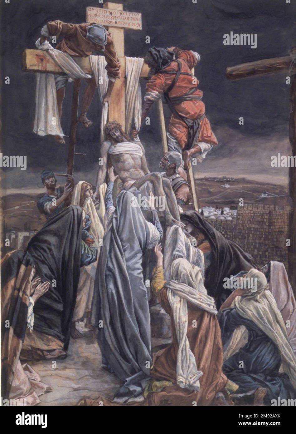 The Descent from the Cross (La descent de croix) James Tissot (French ...