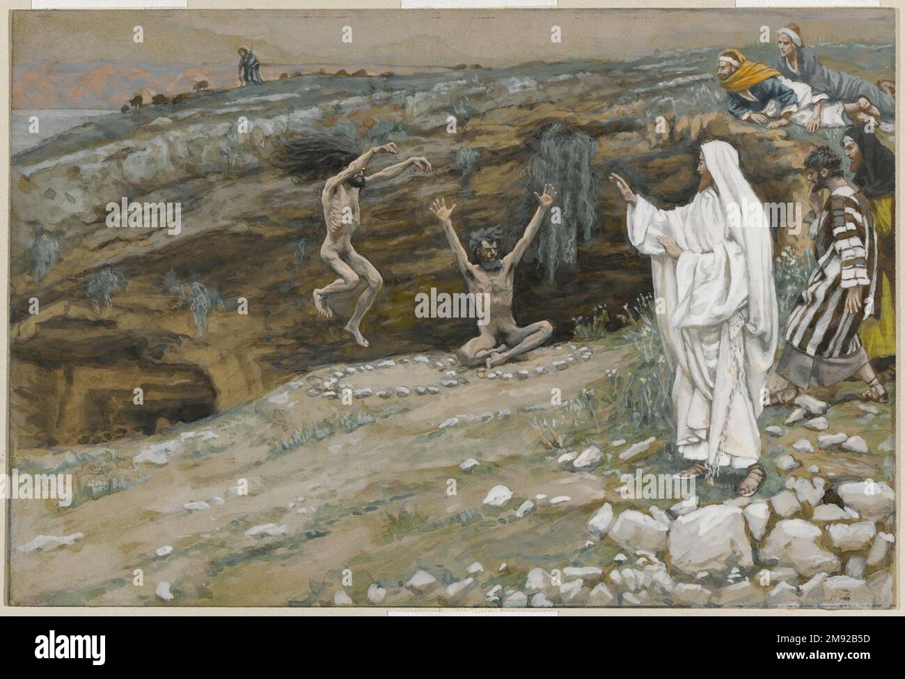 The Two Men Possessed with Devils (Les deux démoniaques) James Tissot ...