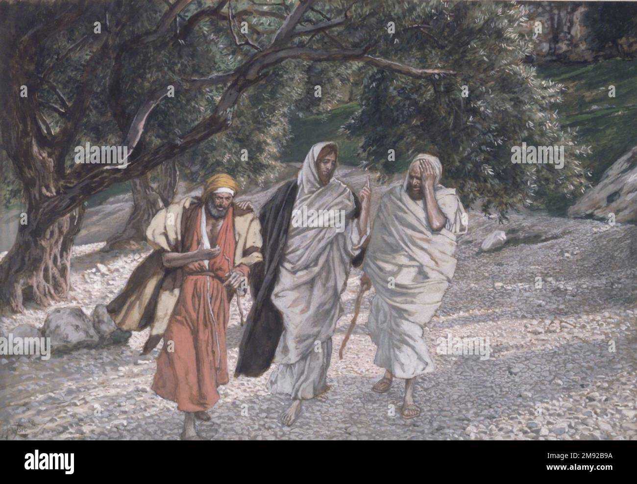 Jesus on the road to emmaus hi-res stock photography and images - Alamy