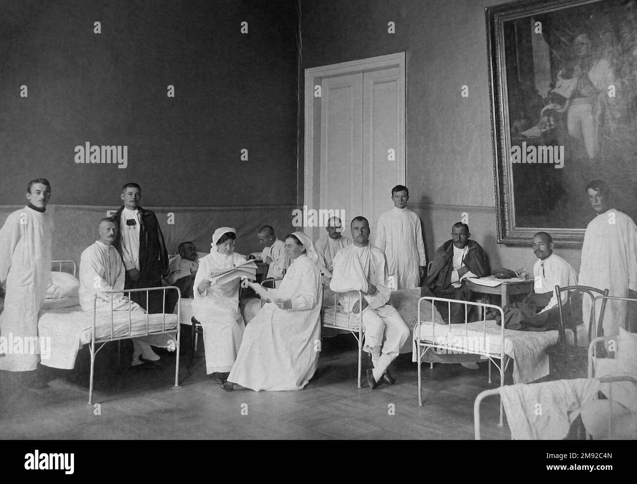 Infirmary for wounded soldiers No. 10 of the All-Russian Zemsky Union ...