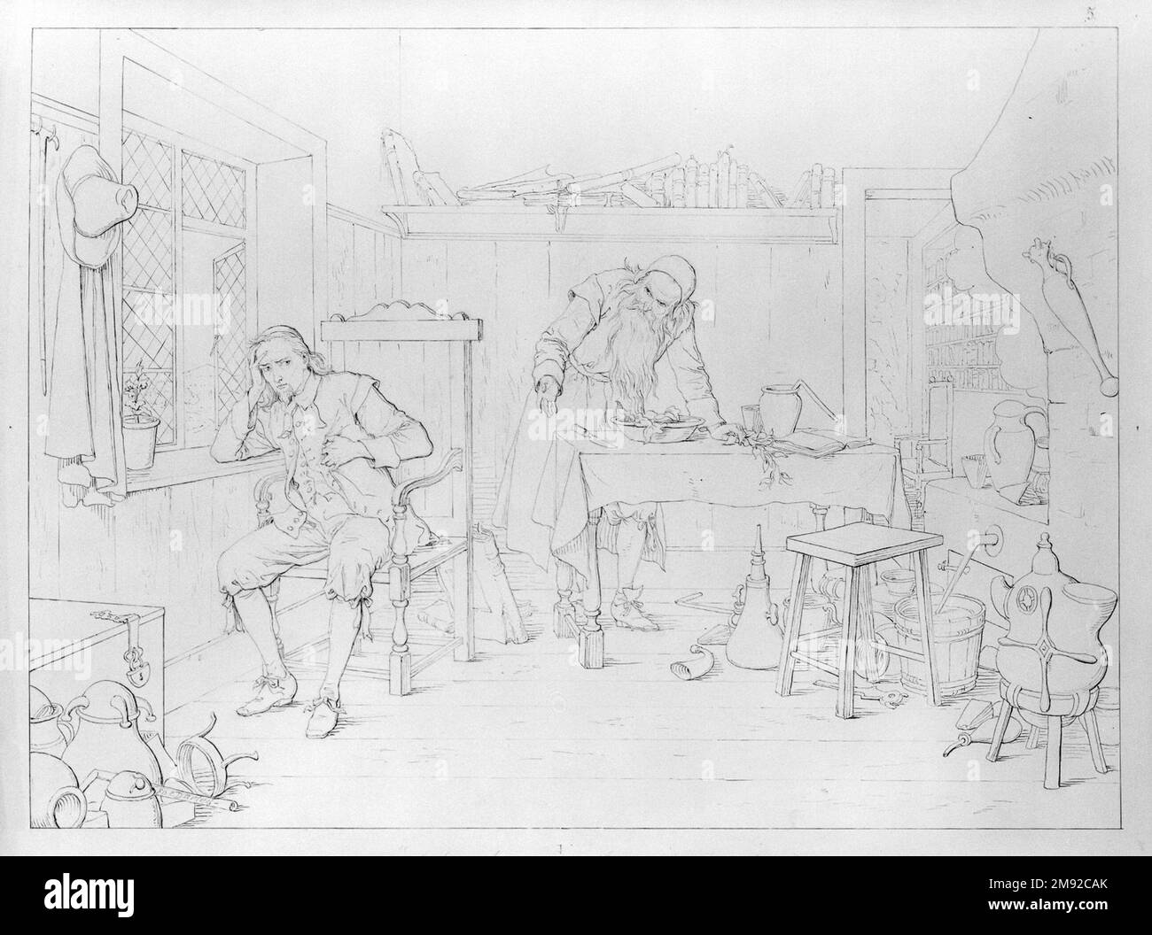 The Leech and His Patient, Illustration for The Scarlet Letter Felix ...