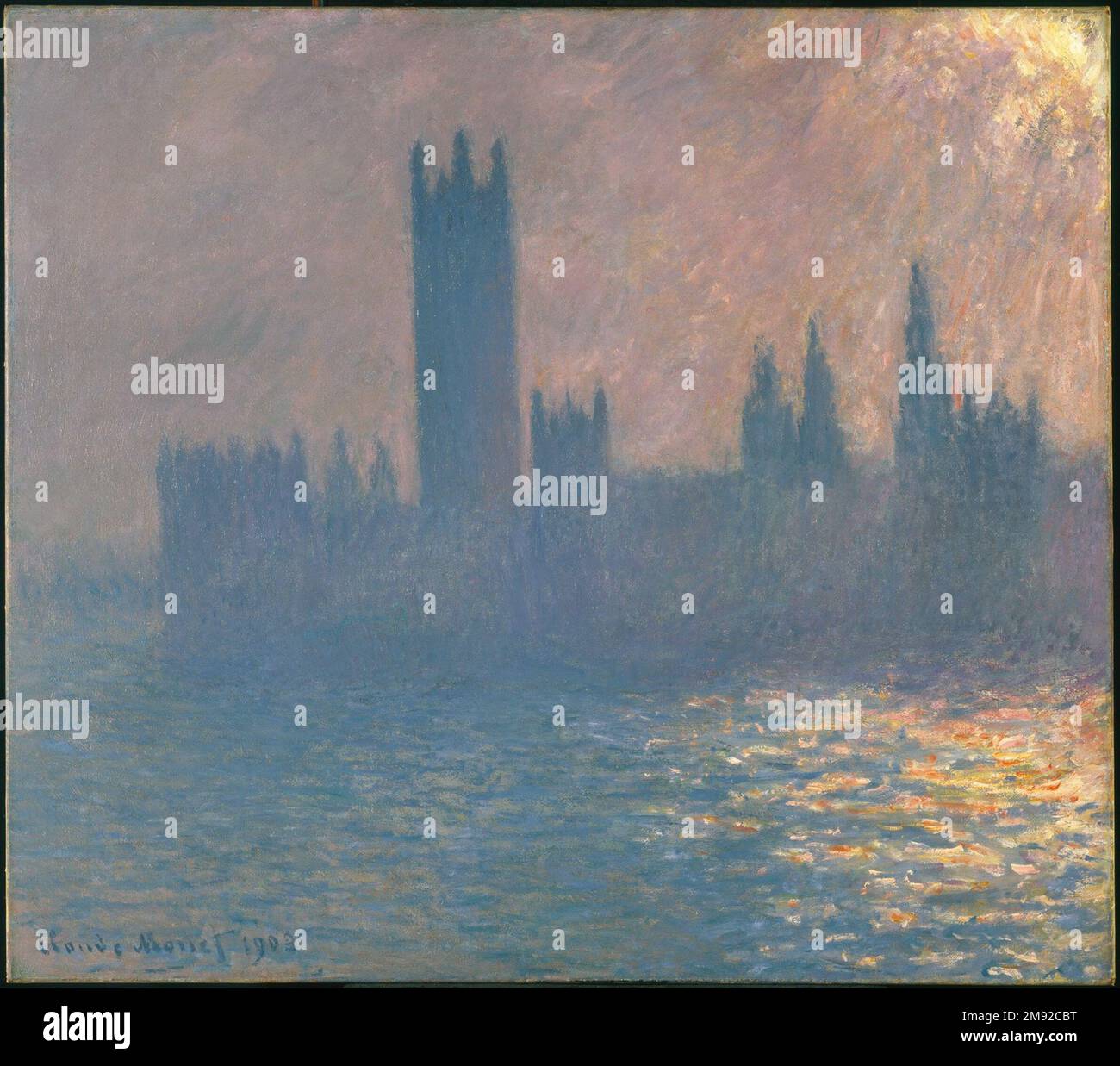 Houses of Parliament, Sunlight Effect (Le Parlement, effet de soleil ...