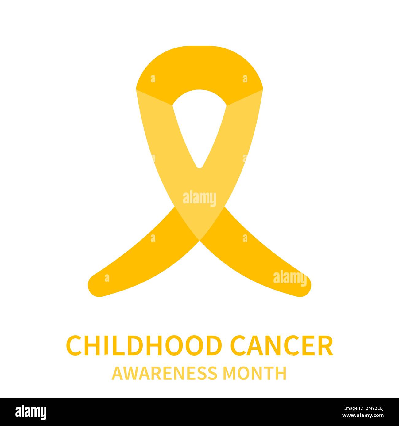 Childhood cancer gold ribbon for awareness day Stock Vector Image & Art ...