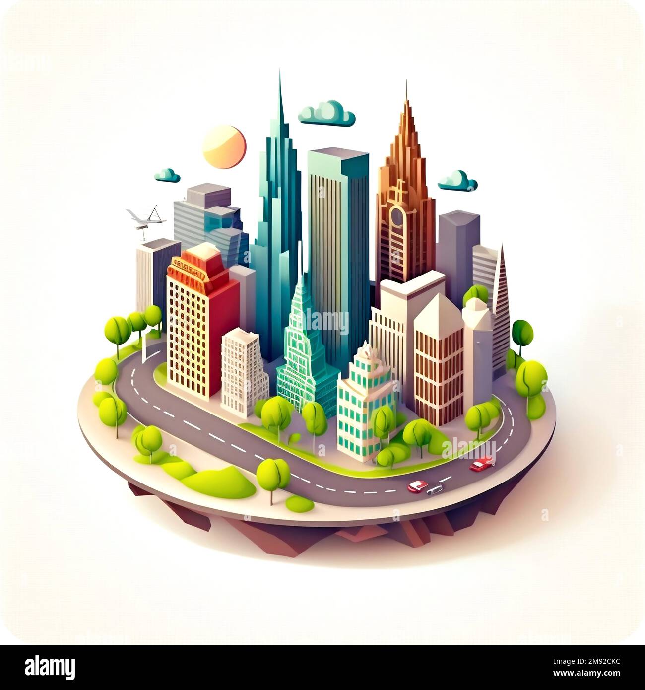 Cartoon city hi-res stock photography and images - Alamy