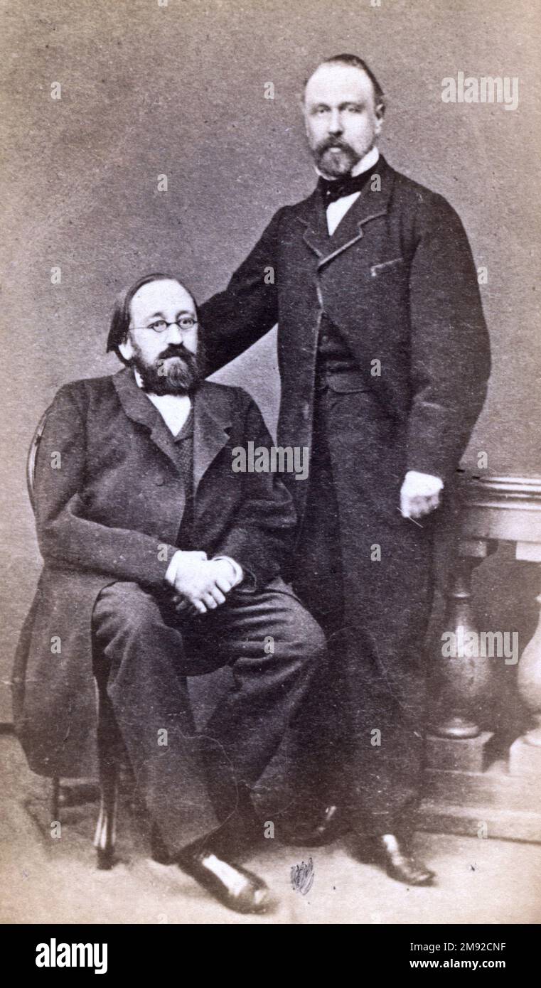 Pavel Mikhailovich Leontiev and Mikhail Nikiforovich Katkov ca. between ...