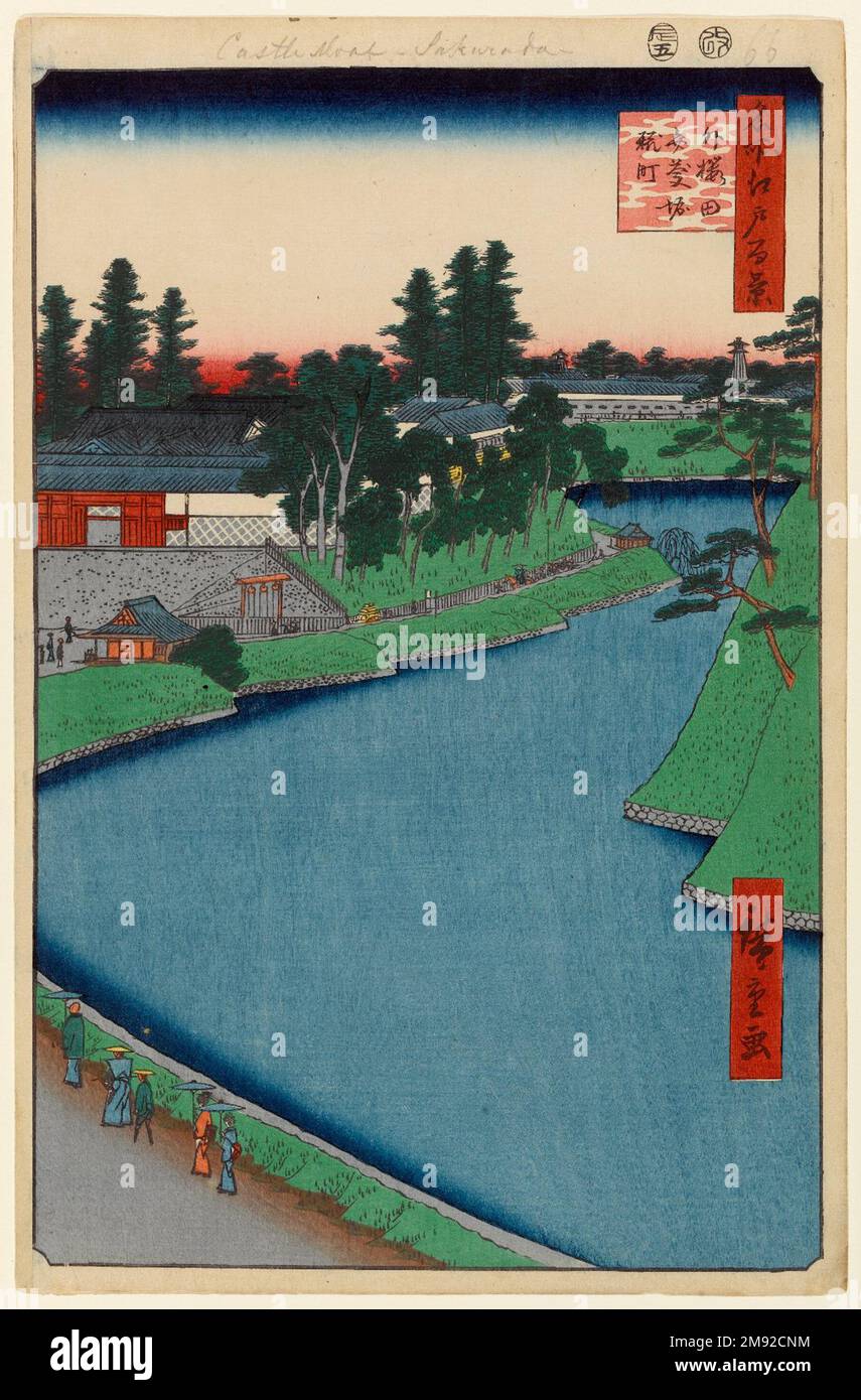 Benkei Moat From Soto-Sakurada to Kojimachi, No. 54 from One Hundred ...