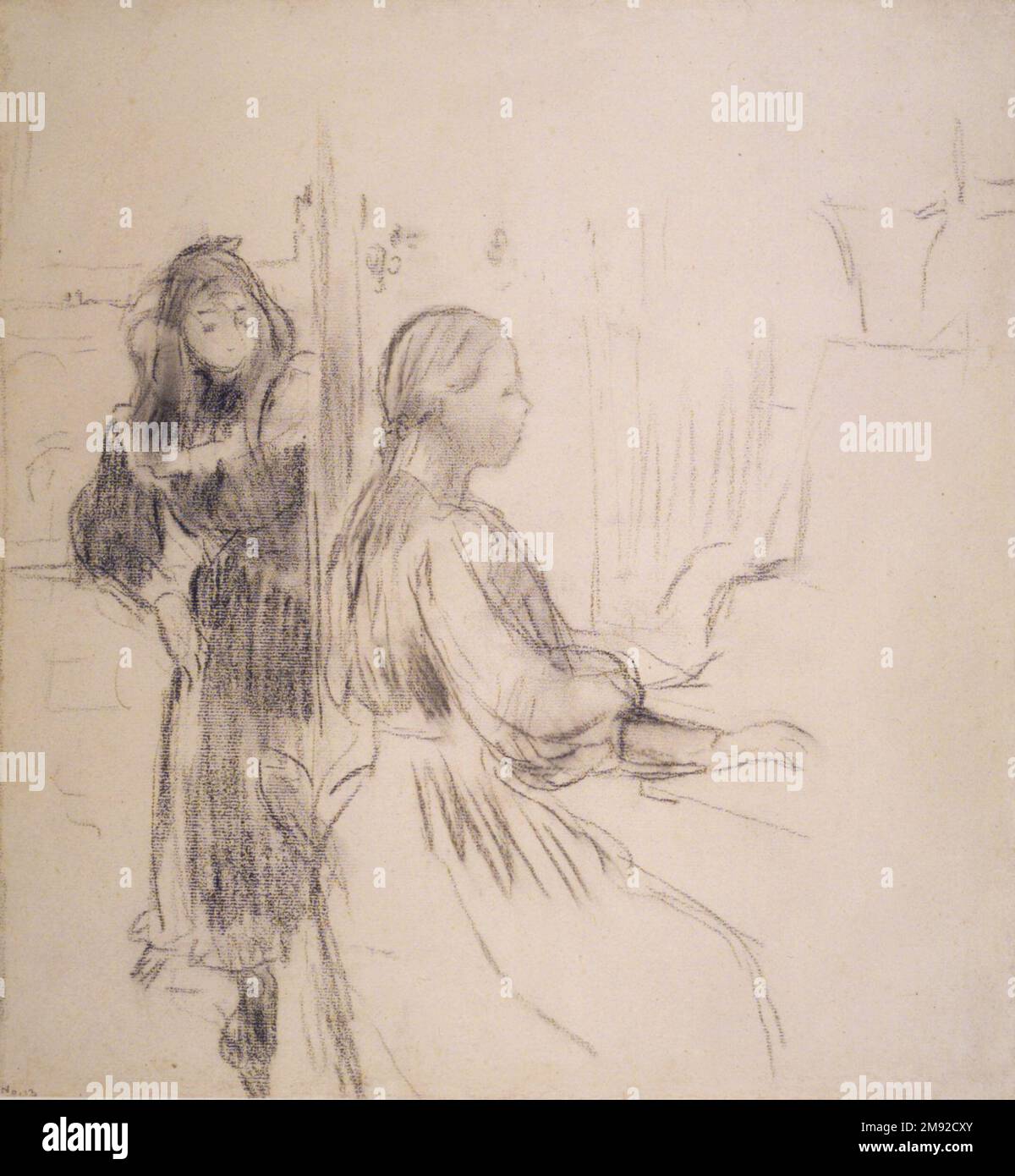 Study for La Musique Berthe Morisot (French, 1841-1895). Study for La ...