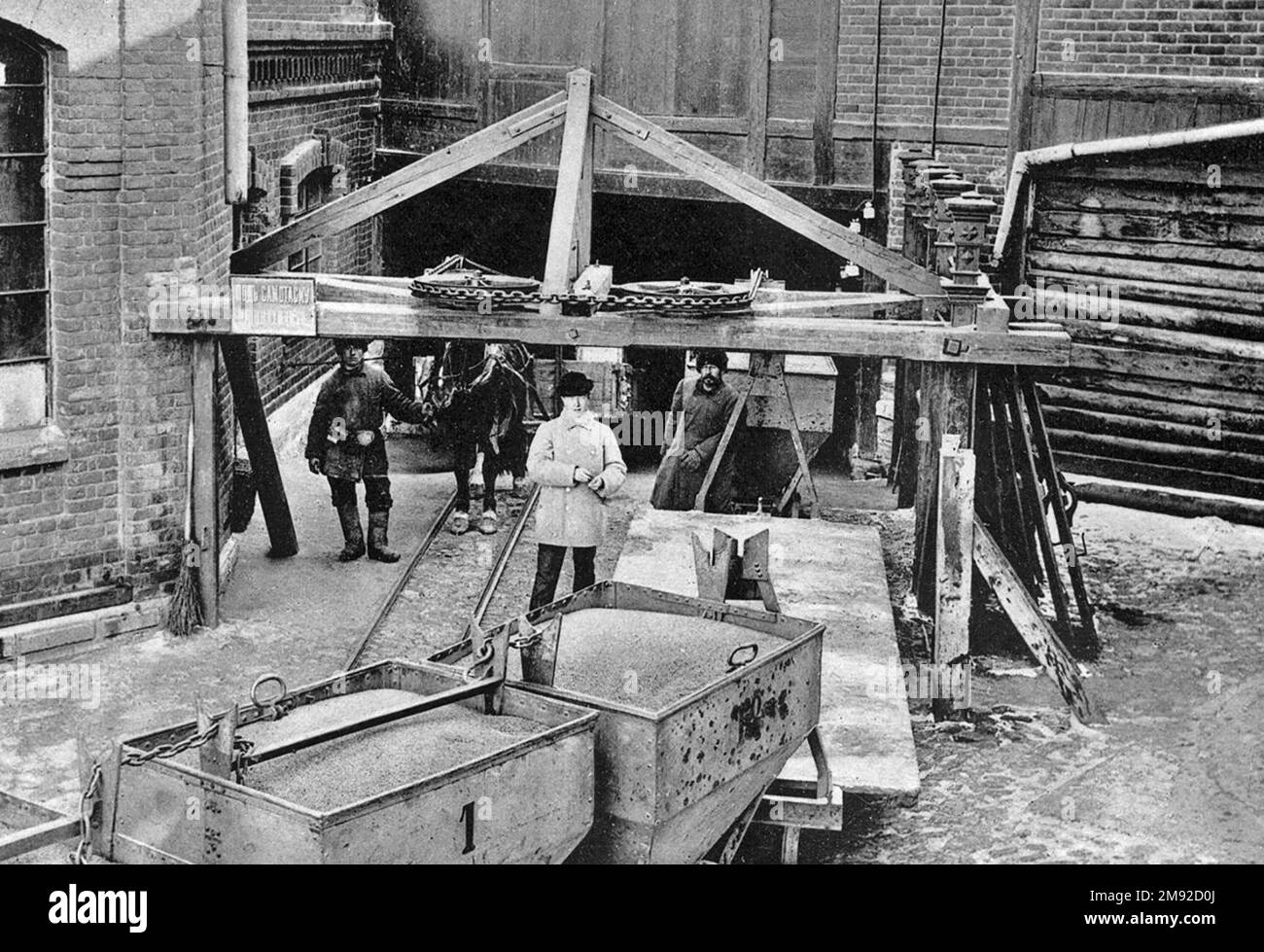 Entrance to the tunnel from the factory. Zhiguli Brewery, Samara ...