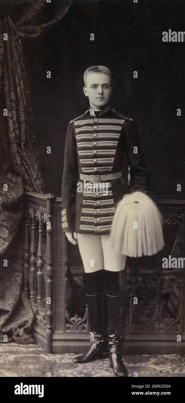 Portrait of the chamber-pager Saburov ca. 1890 Stock Photo - Alamy