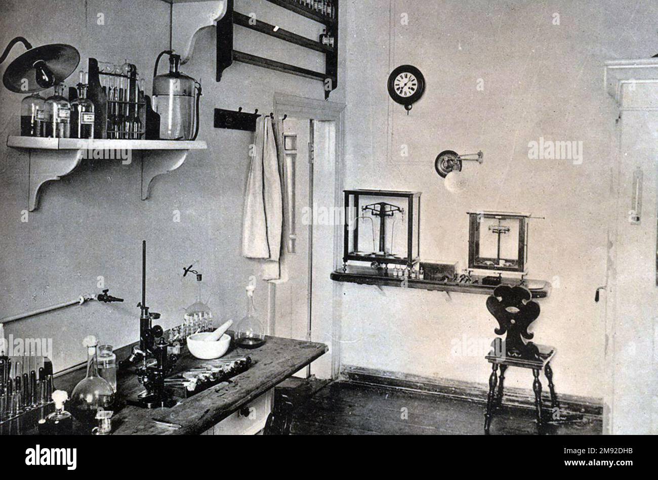 Laboratory. Zhiguli Brewery, Samara, Russian Empire ca. before 1918 ...