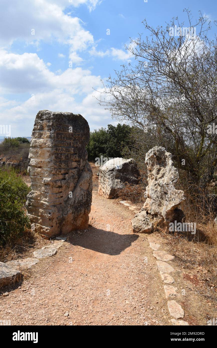 Yiftah Fissures Nature Reserve in Israel Stock Photo - Alamy