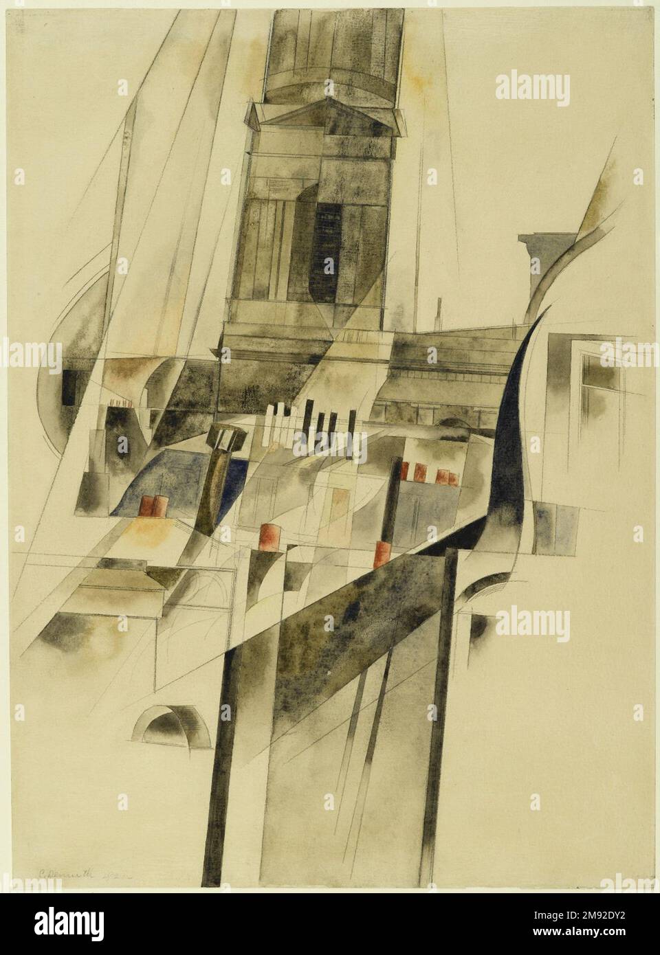 Roofs and Steeple Charles Demuth (American, 1883-1935). , 1921 ...