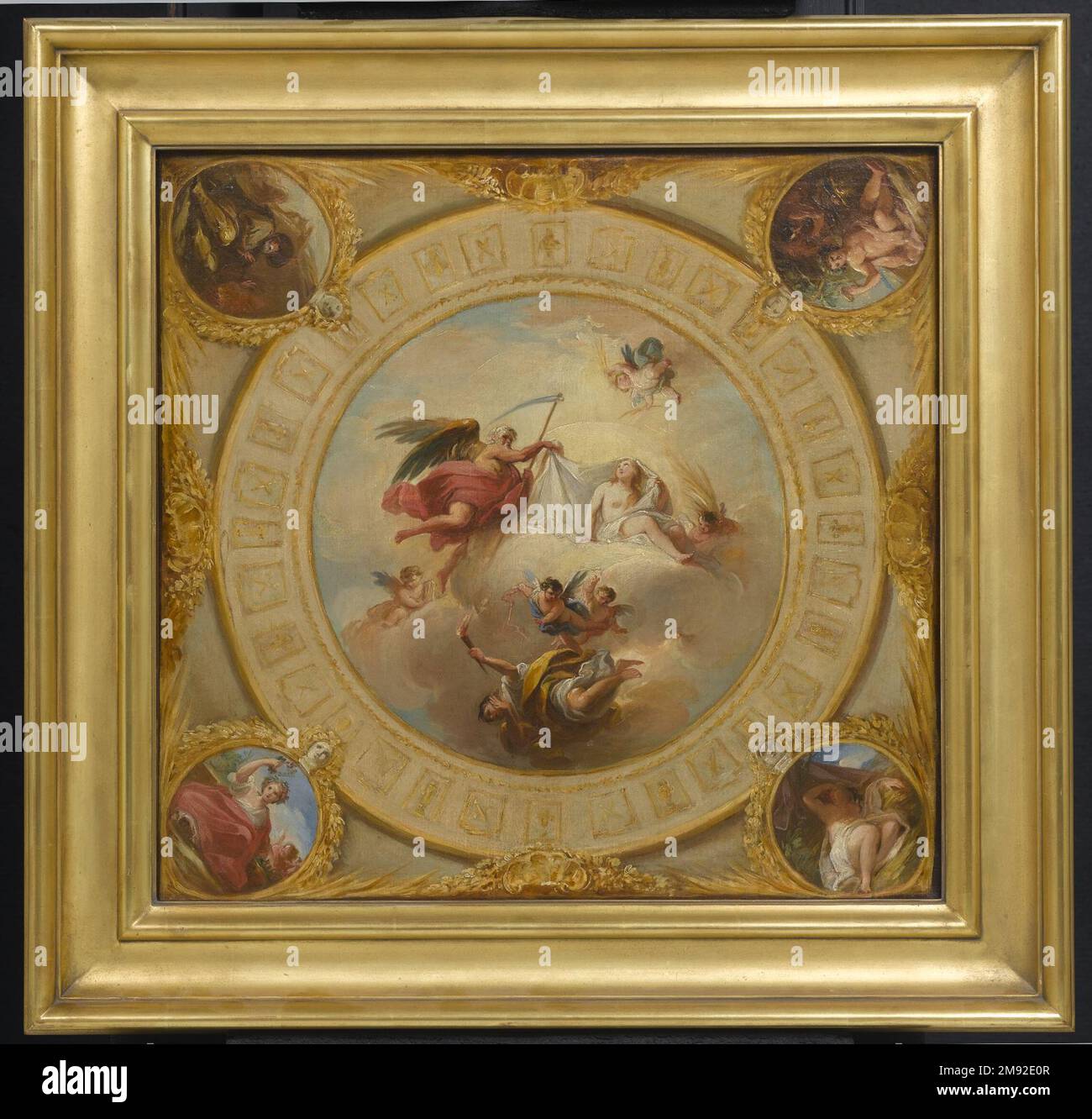 Time Discovering Truth, sketch Mariano Salvador de Maella (Spanish ...